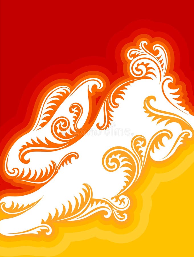 New Year 2011 Greeting Card with Rabbit Stock Vector - Illustration of ...