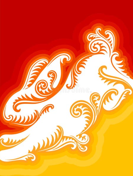 New Year 2011 Greeting Card with Rabbit Stock Vector - Illustration of ...