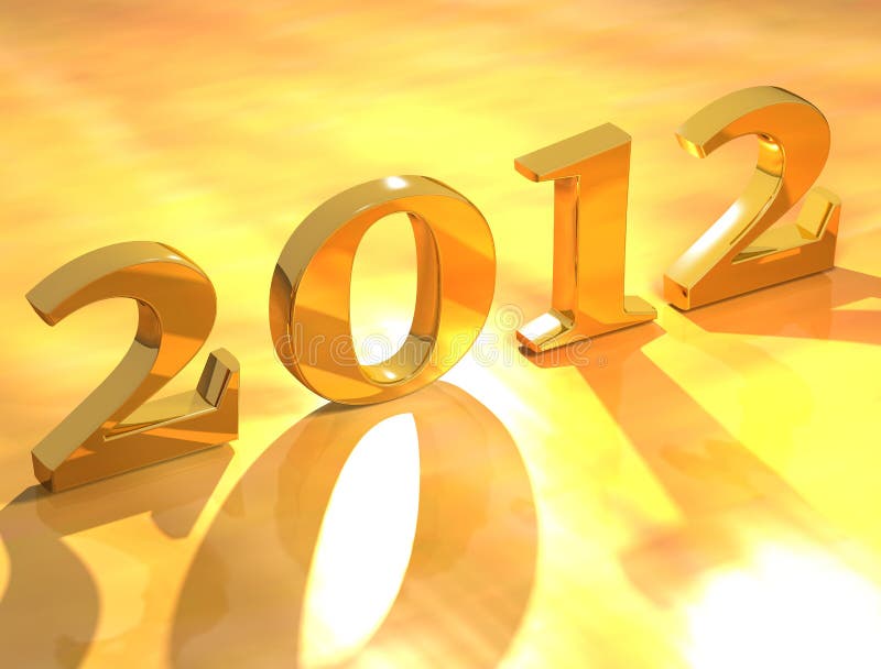 New Year 2012 stock illustration. Illustration of glow - 18538966