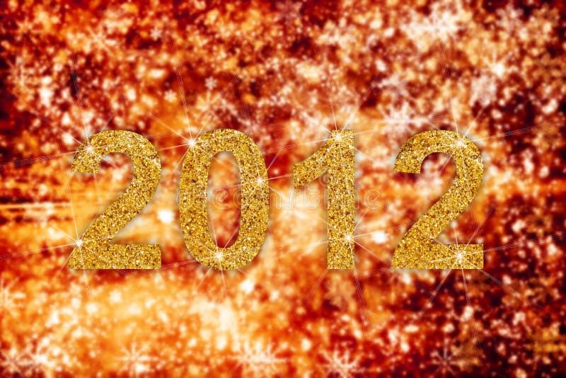 New year 2012 stock illustration. Illustration of sparkling - 22464372