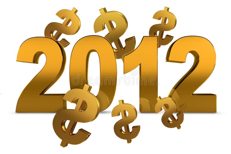 New Year 2012 Dollar Sign Stock Illustrations – 3 New Year 2012 Dollar ...
