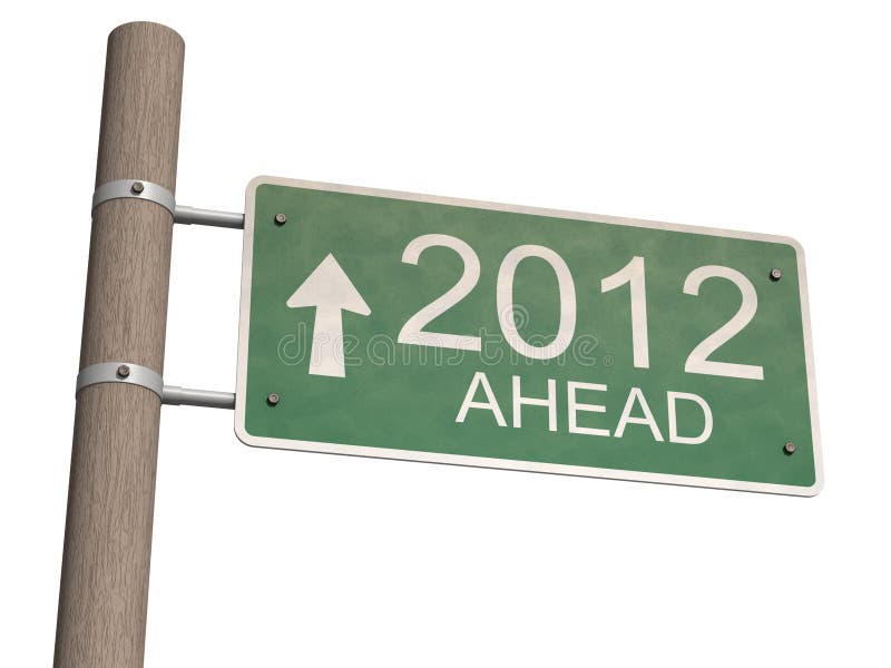 New Year 2012 Sign. 3d Illustration Stock Illustration - Illustration ...