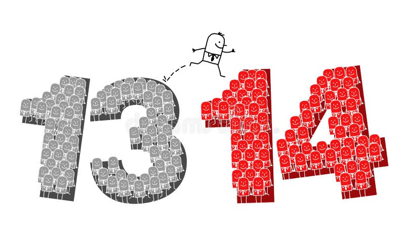 Fourteen Cartoon Stock Illustrations – 335 Fourteen Cartoon Stock ...