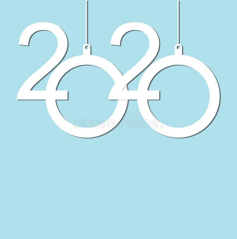 New Year 2020 Logo. Creative Text 2020 Stock Vector - Illustration of ...