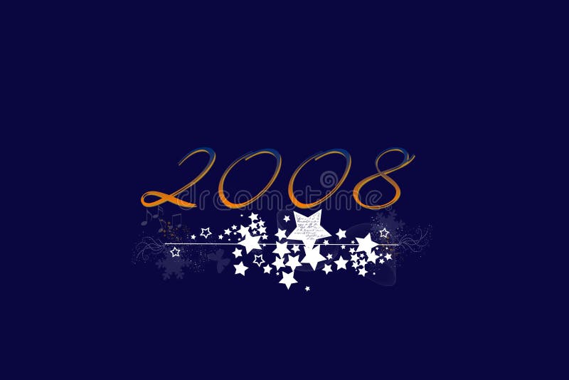 New Year stock illustration. Illustration of year, 2008 - 3596945