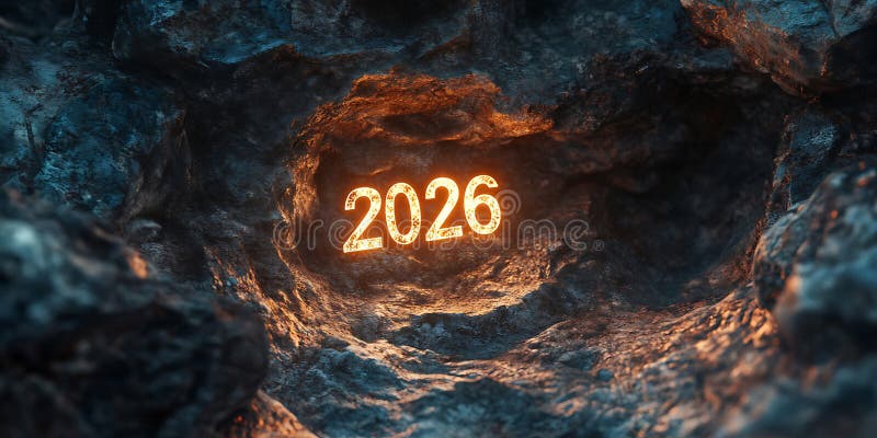 2026 New Year Abstract Background Stock Illustration - Illustration of ...