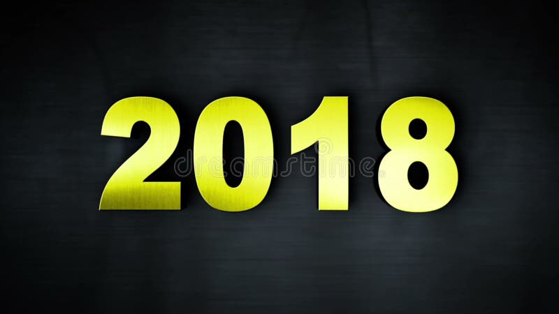 2018, New Year Animation Loop Stock Footage - Video of countdown ...