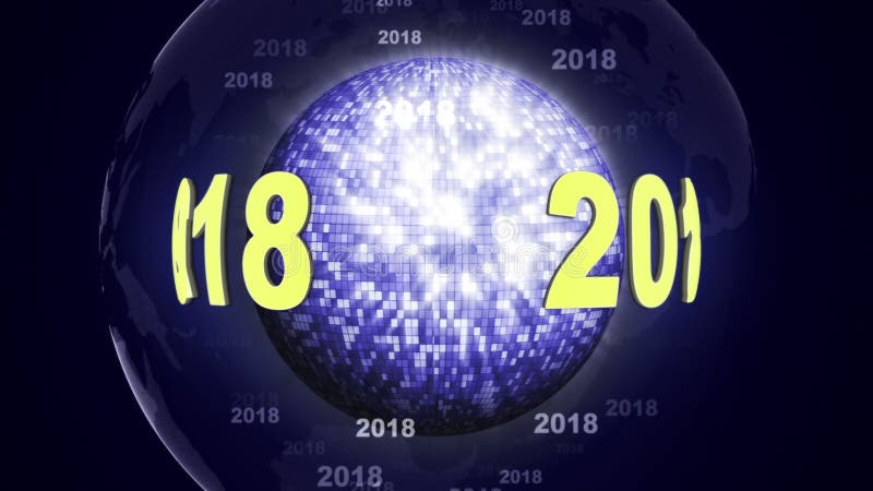 Video: 2018, New Year Animation Loop, 2018, New Year Animation Background