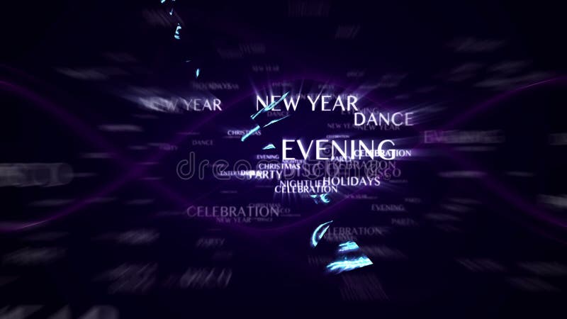 2018, New Year Animation, Rendering, Background, Loop, 4k Stock Video ...