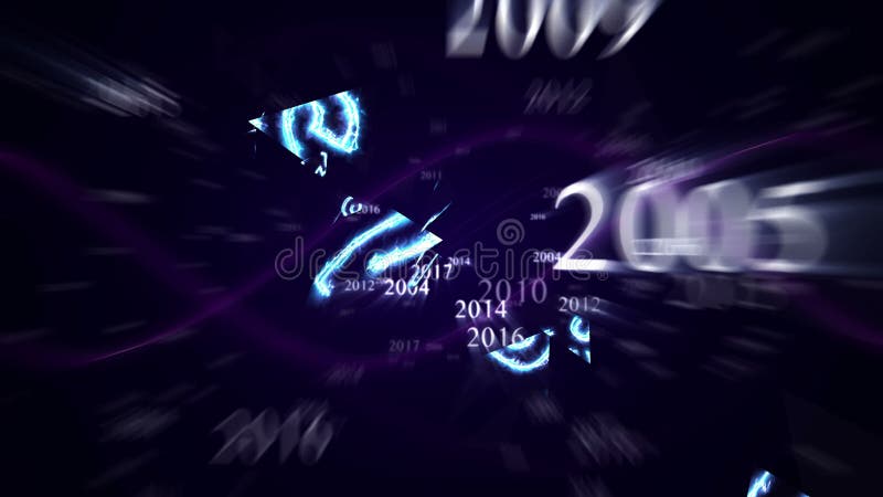 2018, New Year Animation, Rendering, Background, Loop, 4k Stock Video ...
