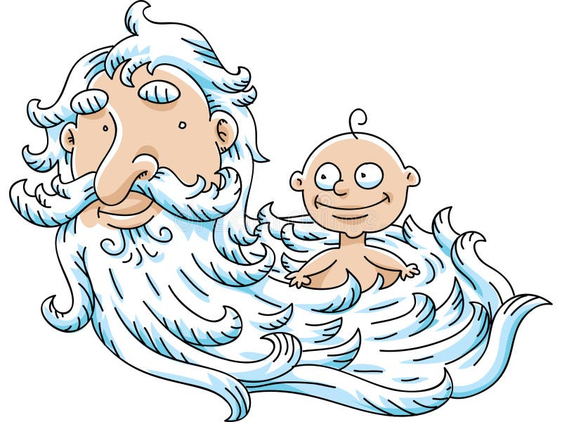 Angry King Neptune stock vector. Illustration of overweight - 41819108