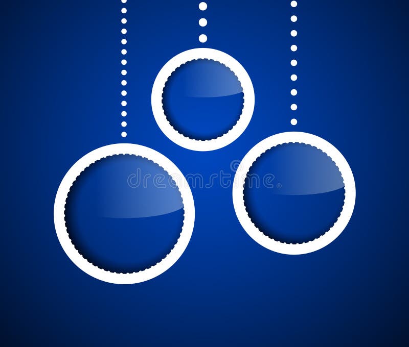 New Year baubles stock vector. Illustration of glossy - 45795873