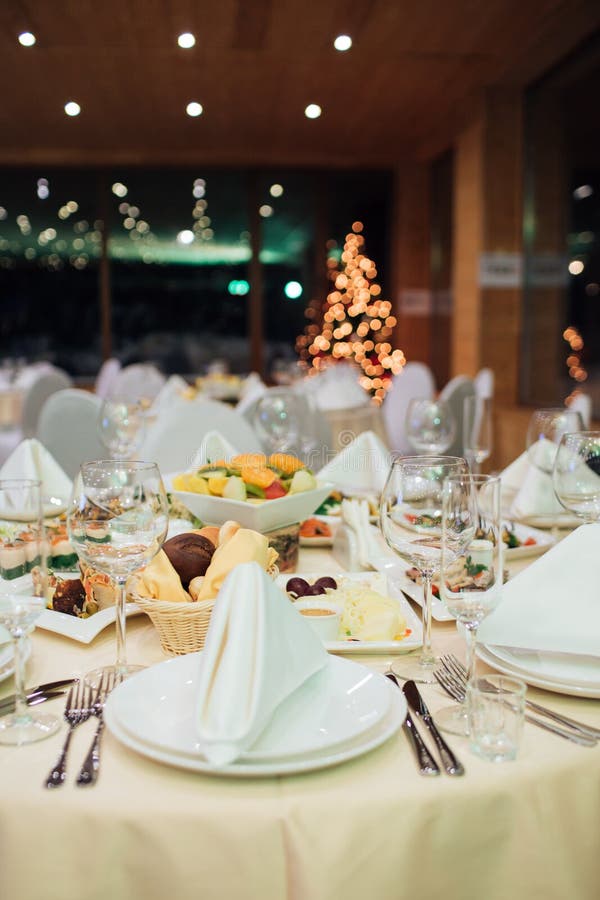 Beautiful Catering Banquet Table with Different Food Snacks and ...