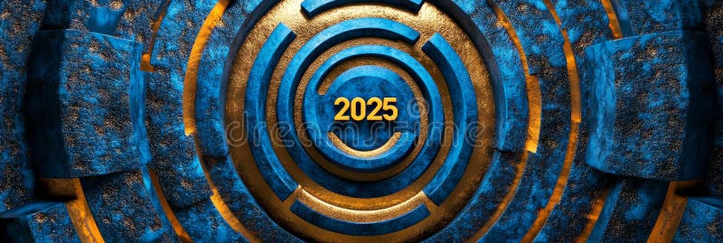 Abstract 2025 Calendar Design Template, Stock Vector - Illustration of ...