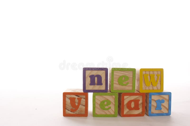 New year blocks stock image. Image of sale, baby, ornaments - 48087069