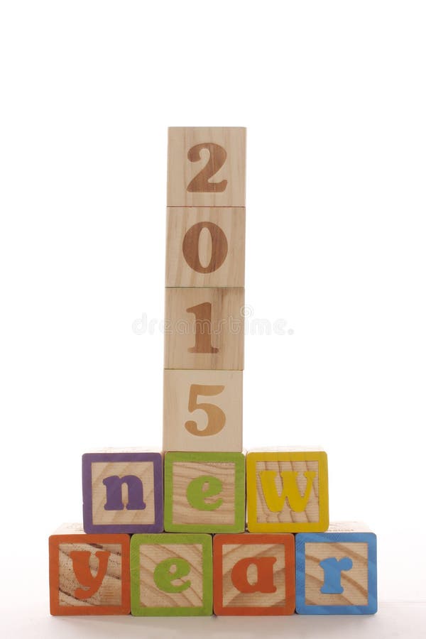 2015 new year blocks stock photo. Image of bundle, time - 48087152