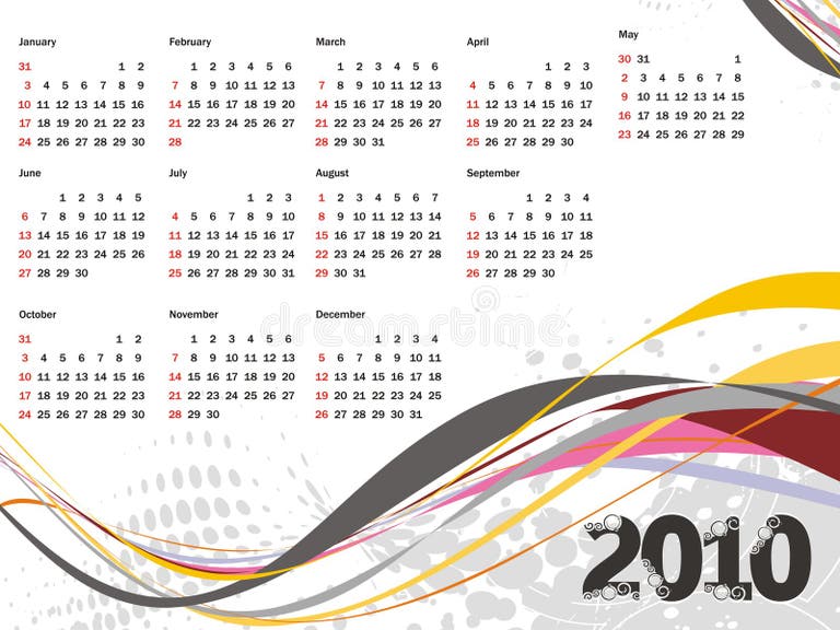 New Year 2010 Vector Stock Illustrations – 634 New Year 2010 Vector ...