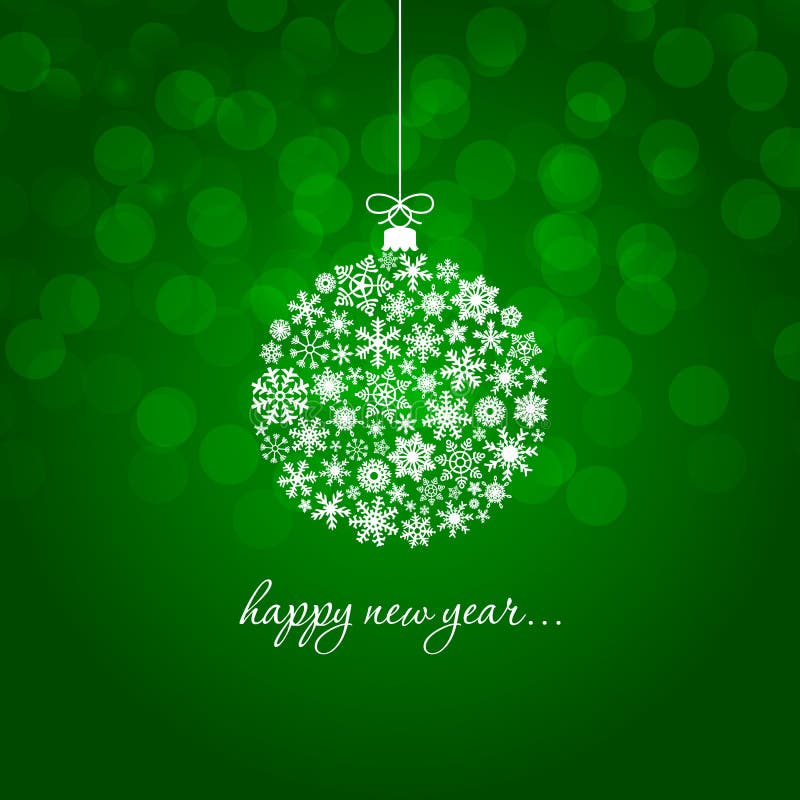 Happy New Year Greeting Card Vector Illustration Stock Vector ...