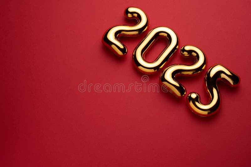New Year 2025 Celebration. Golden 2025 Numbers As New Year Background ...