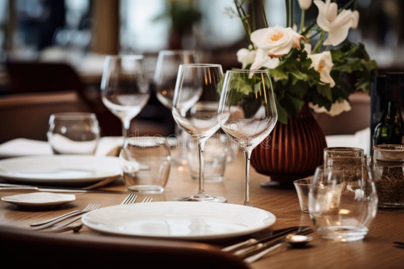 New Year Celebration, Restaurant Setting with a Touch of Class. Stock ...