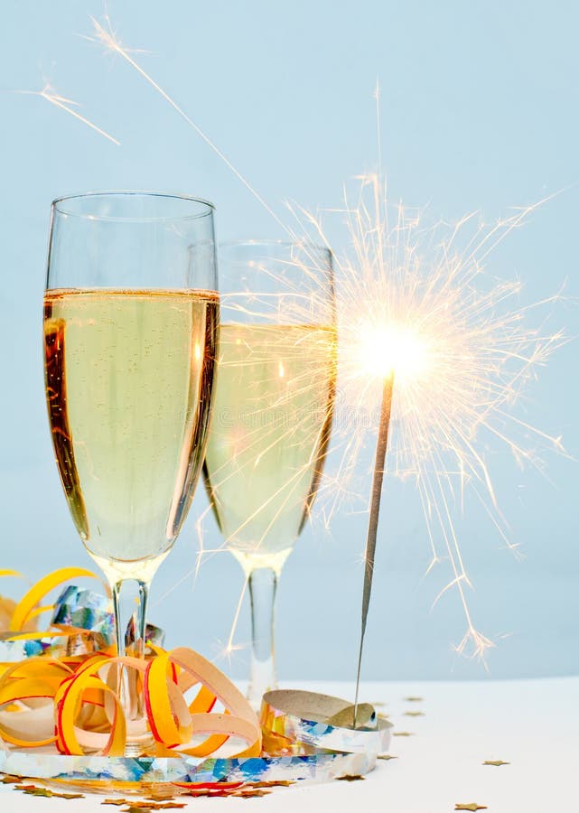New Year champagne stock image. Image of bright, bubbly - 12038703