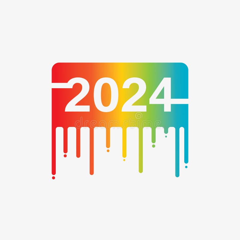 2024 New Year and Christmas Logo 2024 Number Design and Illustration ...