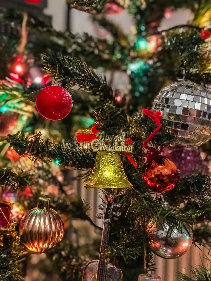 New Year,christmas Tree and Docoration Stock Image - Image of tree ...