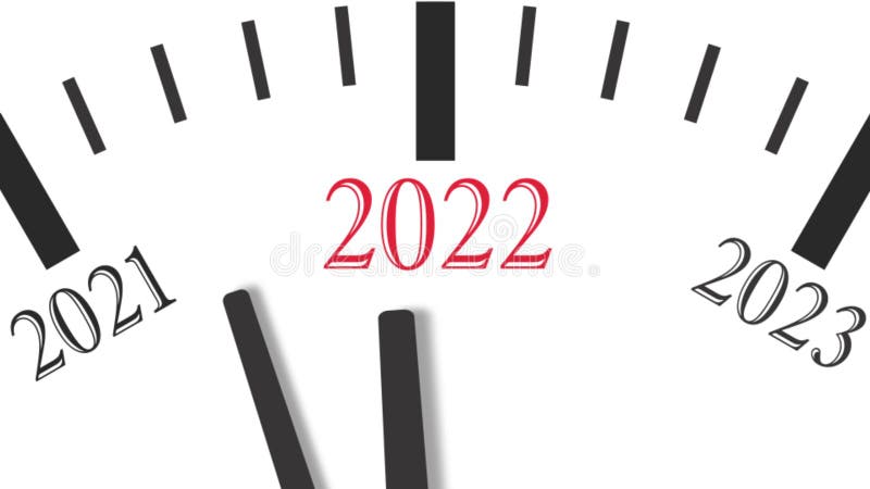 New Year 2022 Clock. Clock Countdown To 2022 Stock Footage - Video of ...