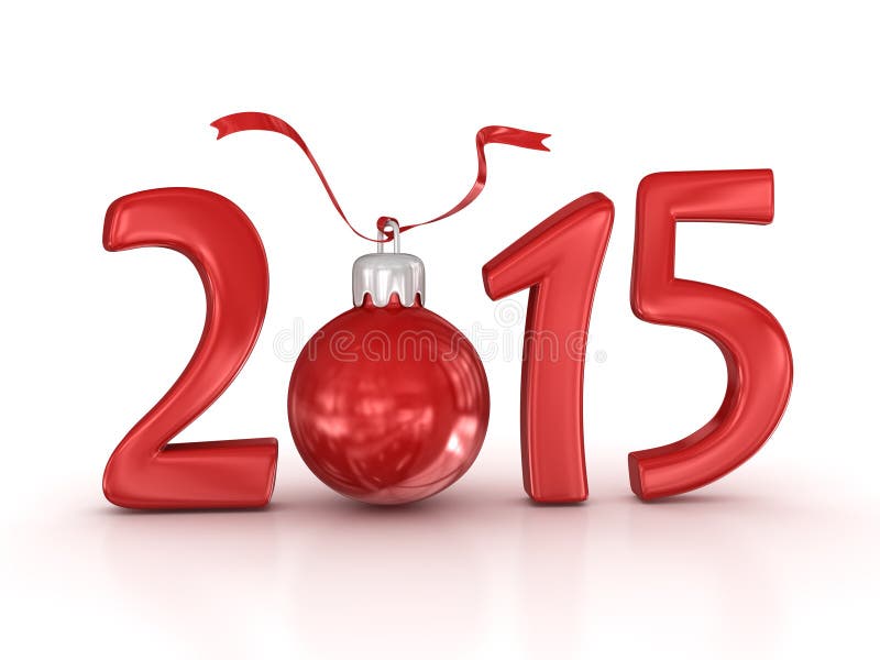 New year 2015 stock illustration. Illustration of decoration - 45129437