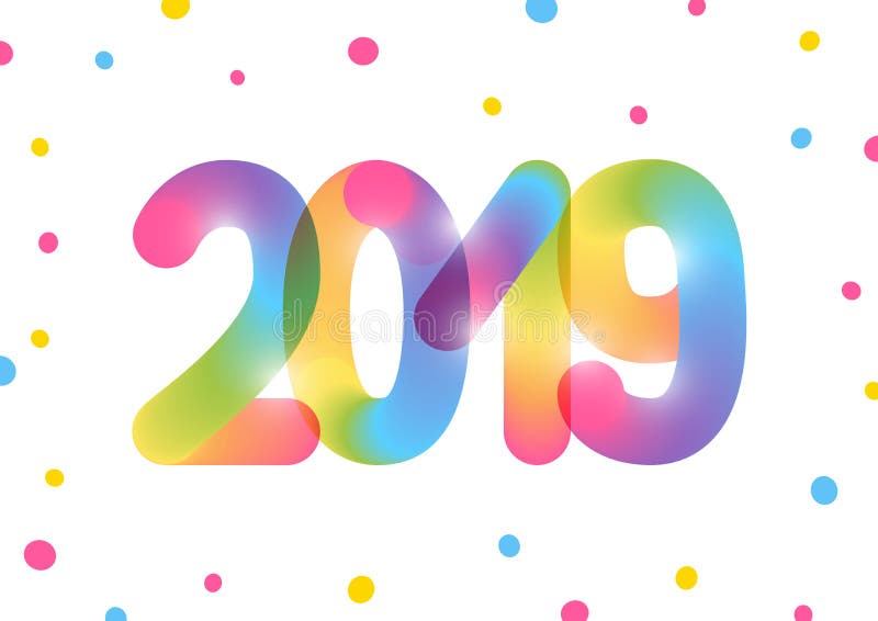 Set of rainbow numbers stock vector. Illustration of three - 109204130