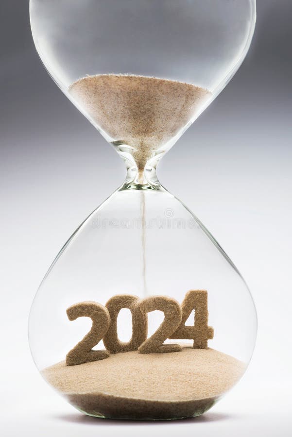 New Year 2024 stock illustration. Illustration of date - 297143312