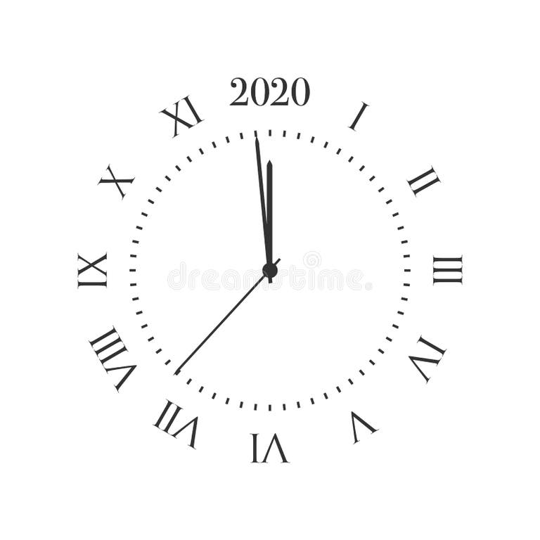 New Year 2020 Countdown. Clock with 2020 Countdown Midnight Stock ...