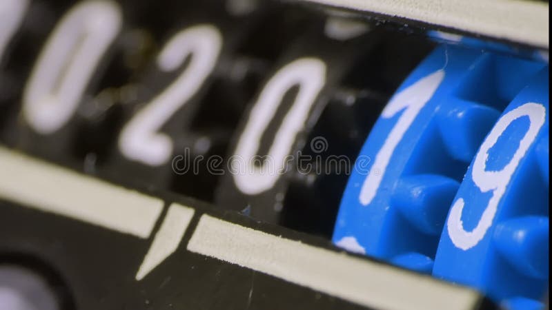 2019 2020 New Year Counter Numbers. Set of Digital Countdown Timer ...