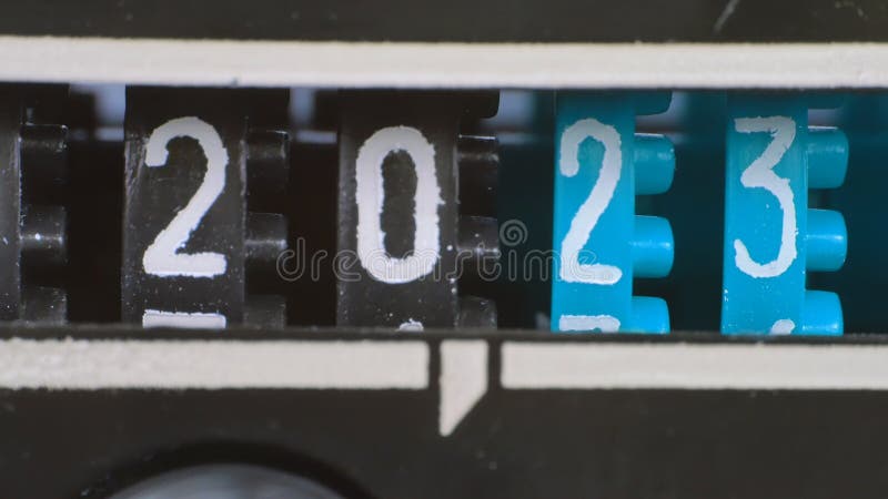 2022 2023 New Year Counter Numbers. Set of Digital Countdown Timer ...