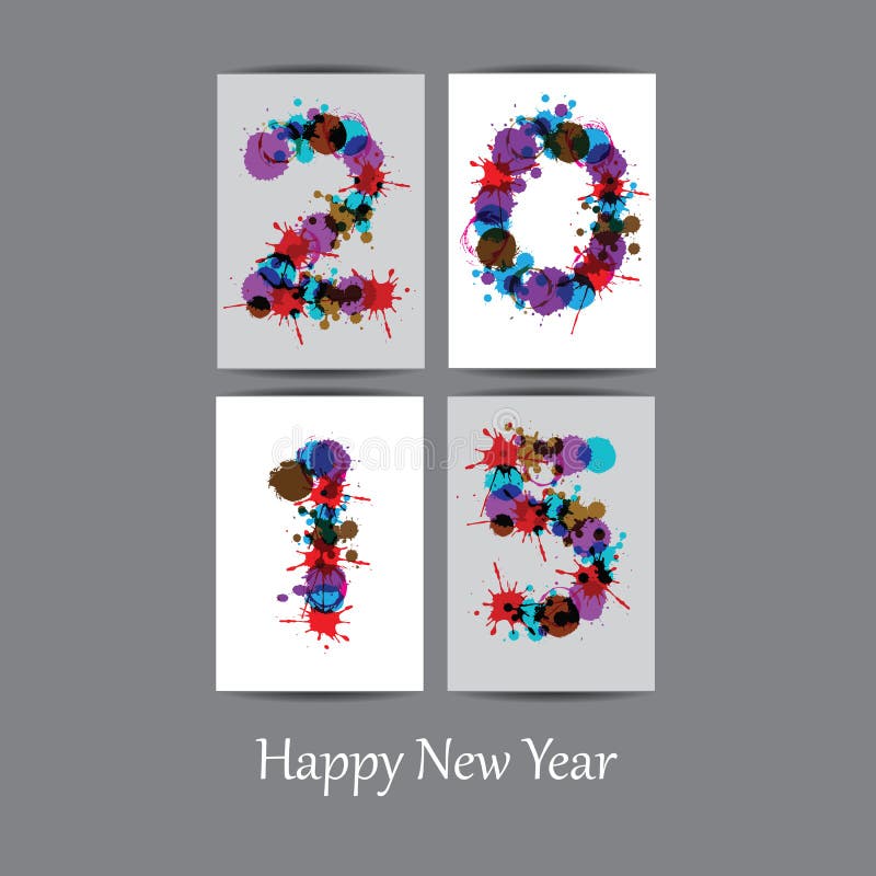 New Year 2015 stock vector. Illustration of creative - 42921182