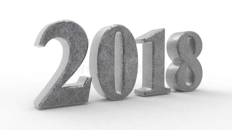 New Year 2018 with Iran Flag 3d Stock Illustration - Illustration of ...