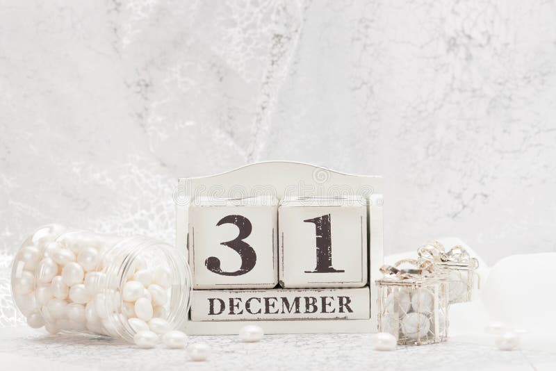 New Year Date on Calendar. December 31 Stock Image - Image of ...