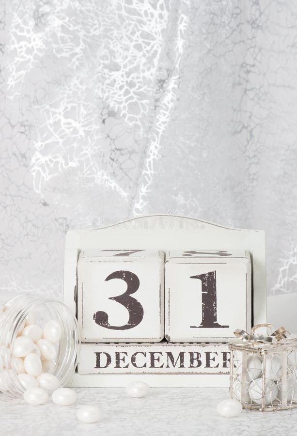 New Year Date on Calendar. December 31 Stock Image - Image of advent ...