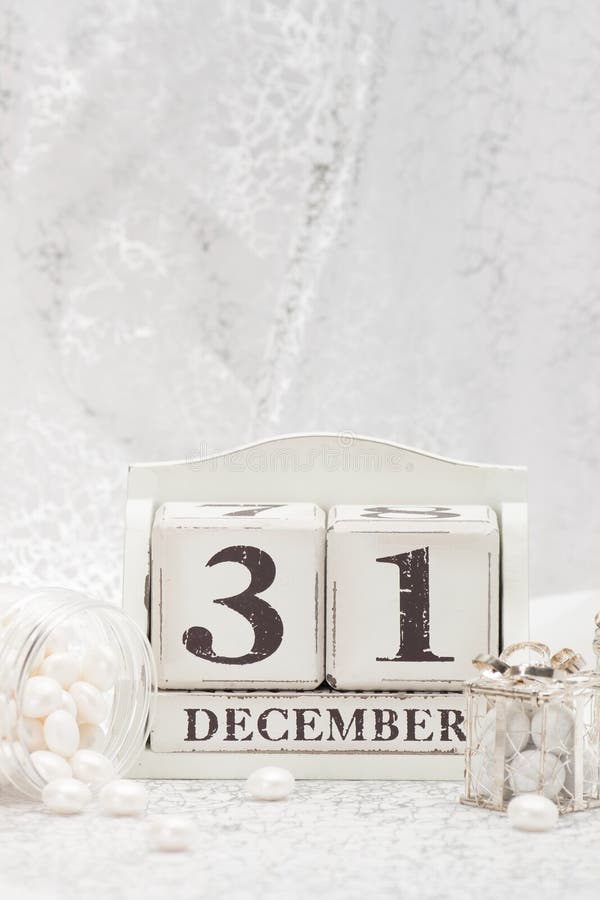 New Year Date on Calendar. December 31 Stock Photo - Image of space ...