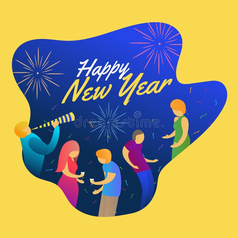 New year element stock vector. Illustration of champagne - 164873713