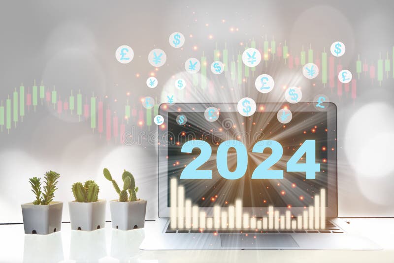New Year 2024 Financial Technology is Changing Business Stock Photo ...