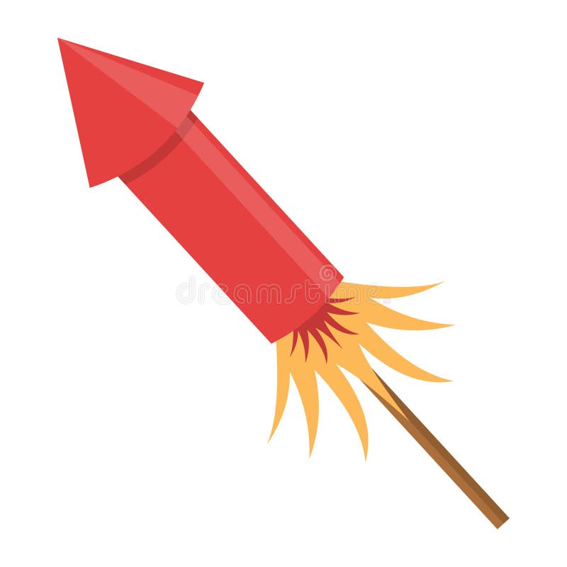 New Year Firecracker Illustration Stock Vector - Illustration of ...