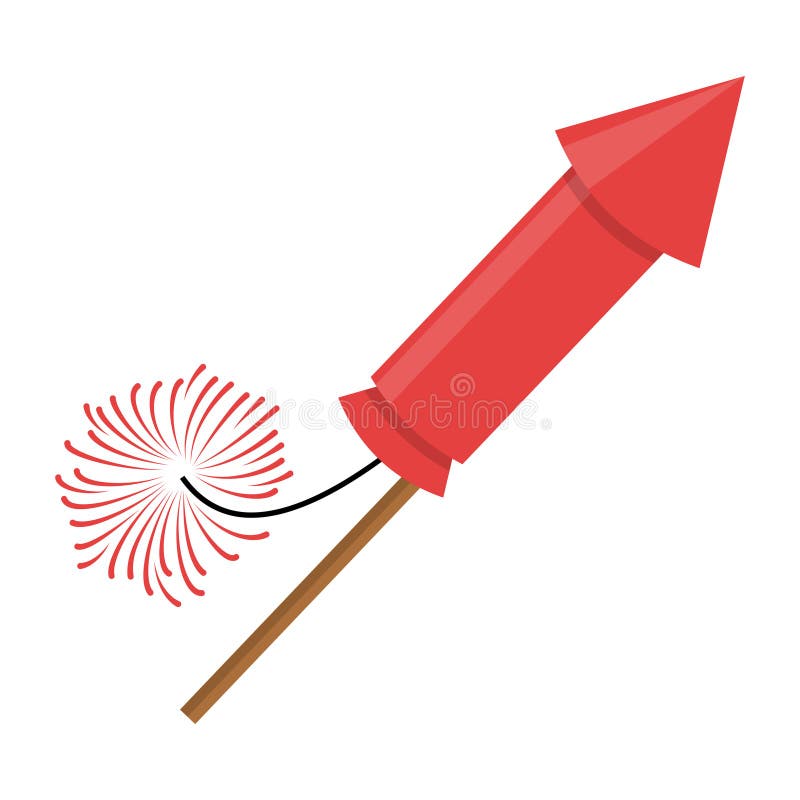 New Year Firecracker Illustration Stock Vector - Illustration of ...