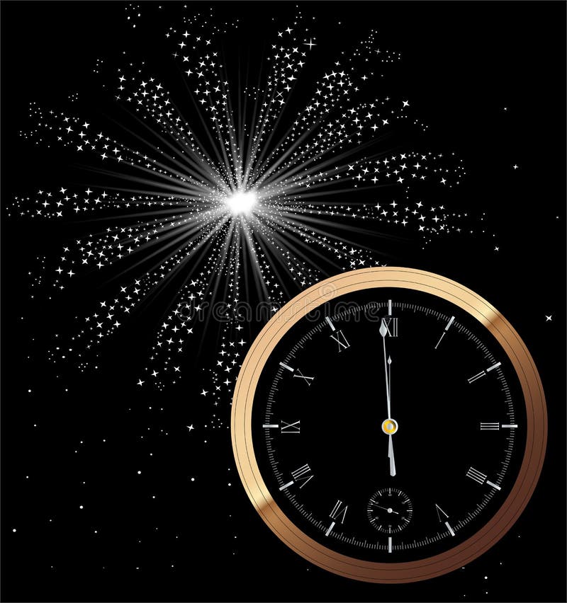 Clock Face Showing Midnight Stock Illustrations – 78 Clock Face Showing ...