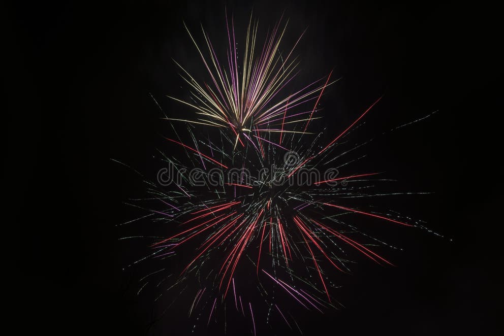 New year firework stock image. Image of explosion, fire - 48466511