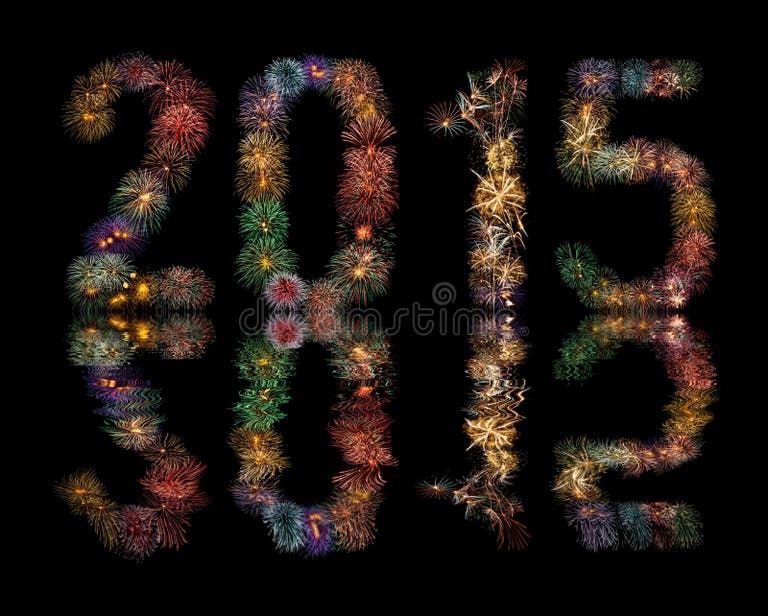 New Year 2015 Fireworks stock image. Image of firework - 47627055
