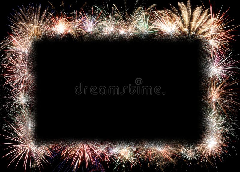 Fireworks frame stock image. Image of frame, illuminated - 20194311