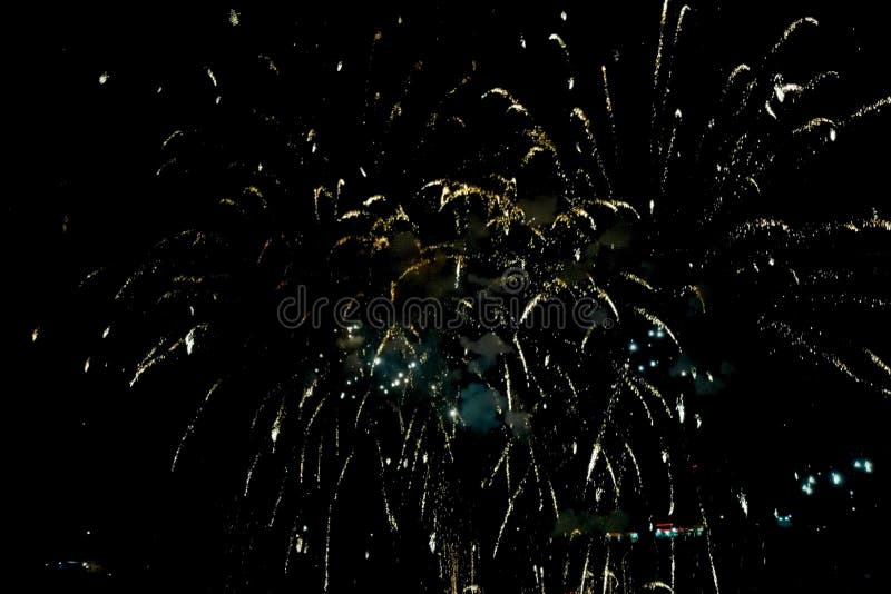 New Year Fireworks, Inside View of Fireworks Stock Photo - Image of ...