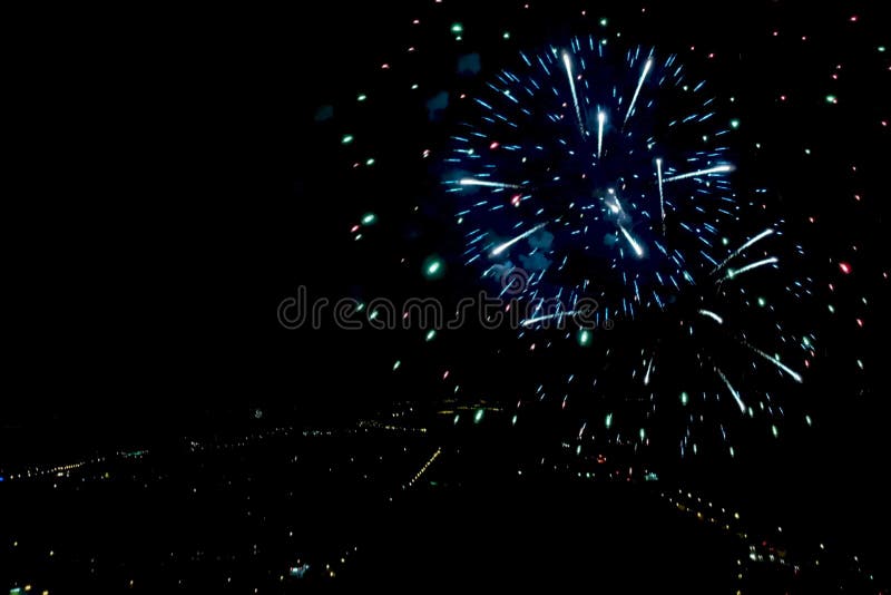 New Year Fireworks, Inside View of Fireworks Stock Image - Image of ...