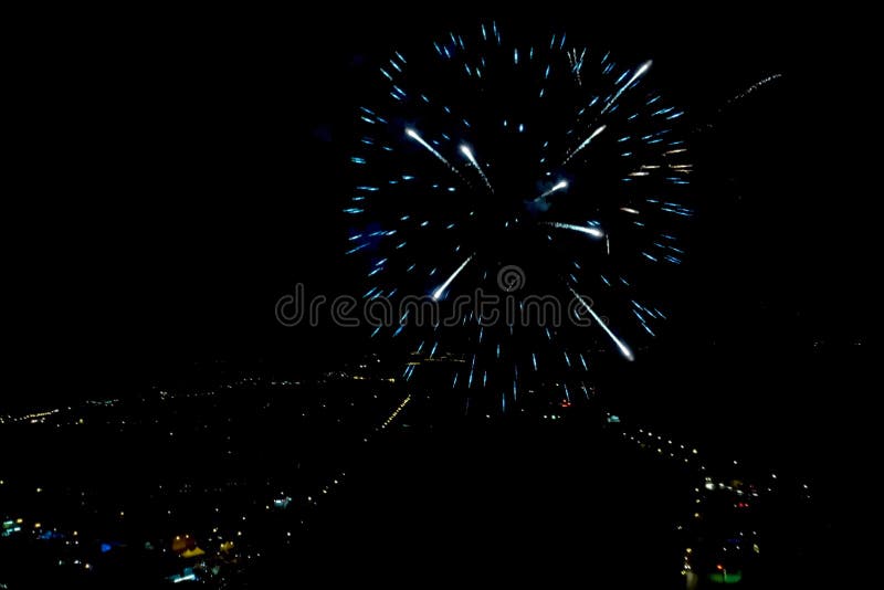 New Year Fireworks, Inside View of Fireworks Stock Image - Image of ...
